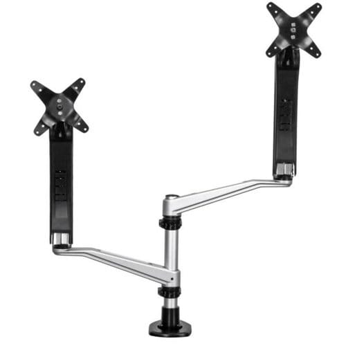 DESK MOUNT DUAL MONITOR ARM ERGONOMIC VESA MOUNT DISPLAY STAND
