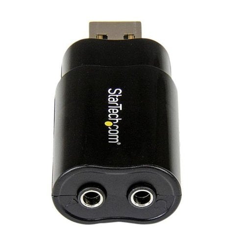 USB STEREO AUDIO ADAPTER COMPACT LAPTOP EXTERNAL SOUND CARD