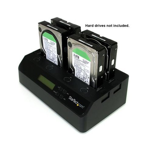 4BAY HARD DRIVE DUPLICATOR DOCK HDD SSD CLONER WIPER DISK ERASER
