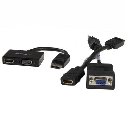 2 IN 1 DISPLAYPORT ADAPTER DP TO DUAL VGA HDMI CONVERTER DONGLE