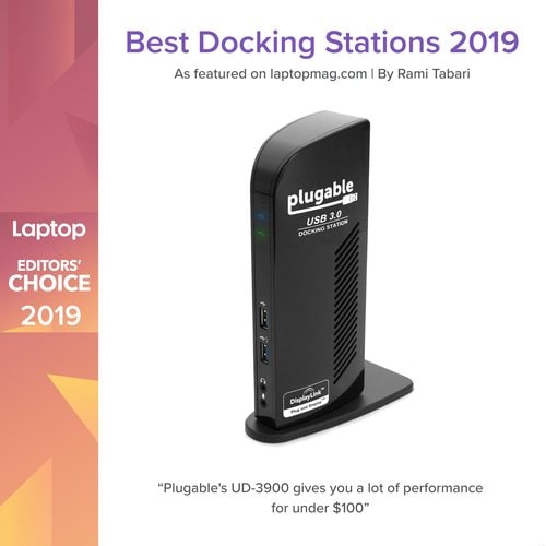 PLUGABLE UD-3900 USB 3.0 UNIVERSAL DOCK DUAL MONITOR